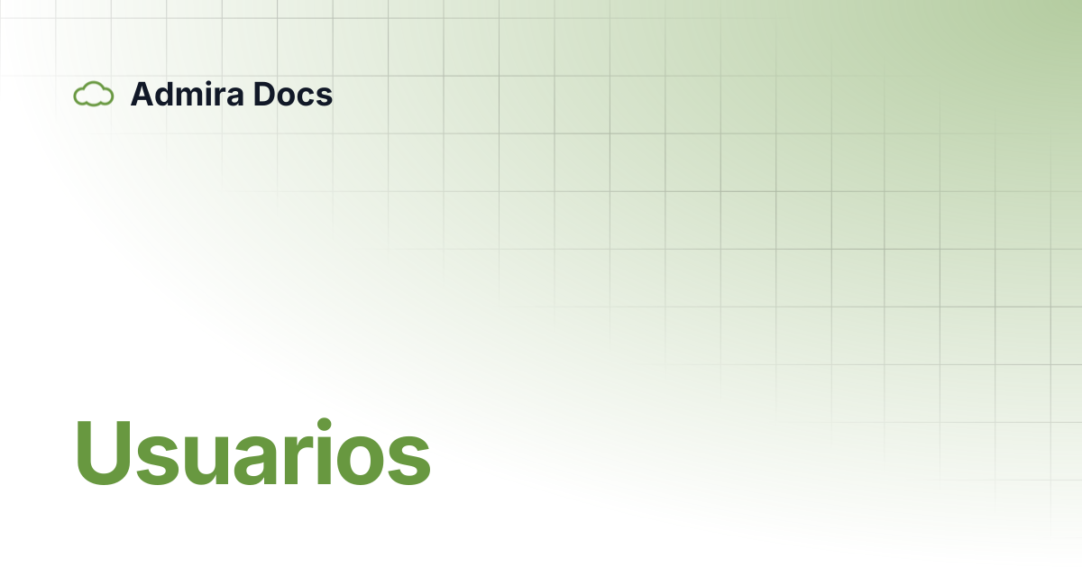 Usuarios Admira Docs 1896