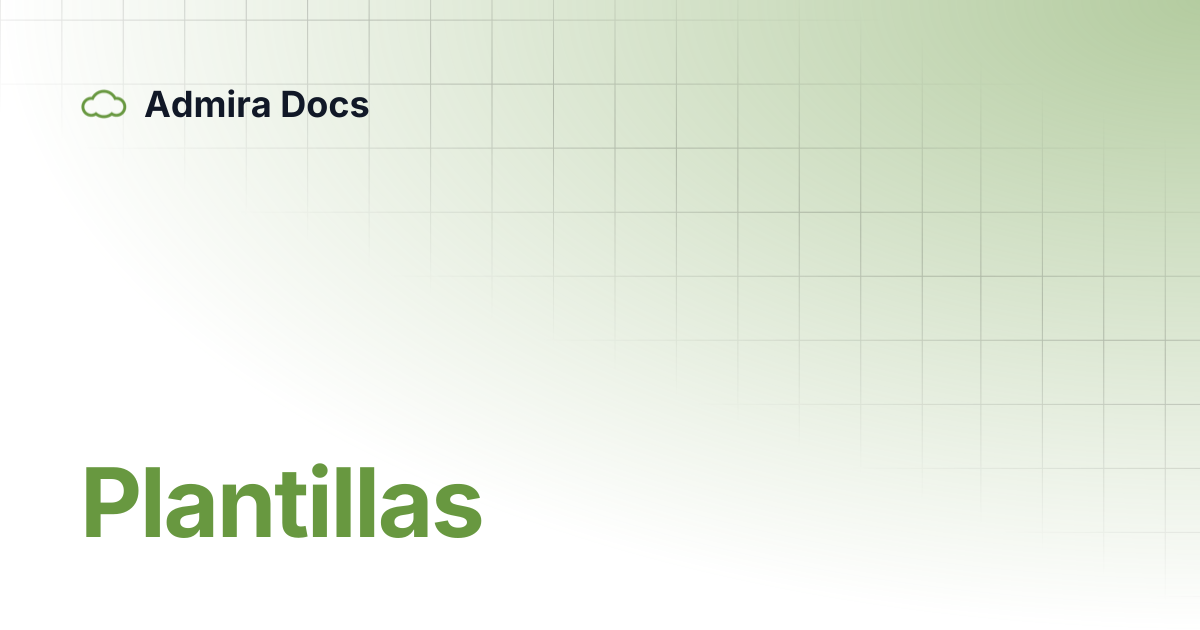 Plantillas Admira Docs 2214