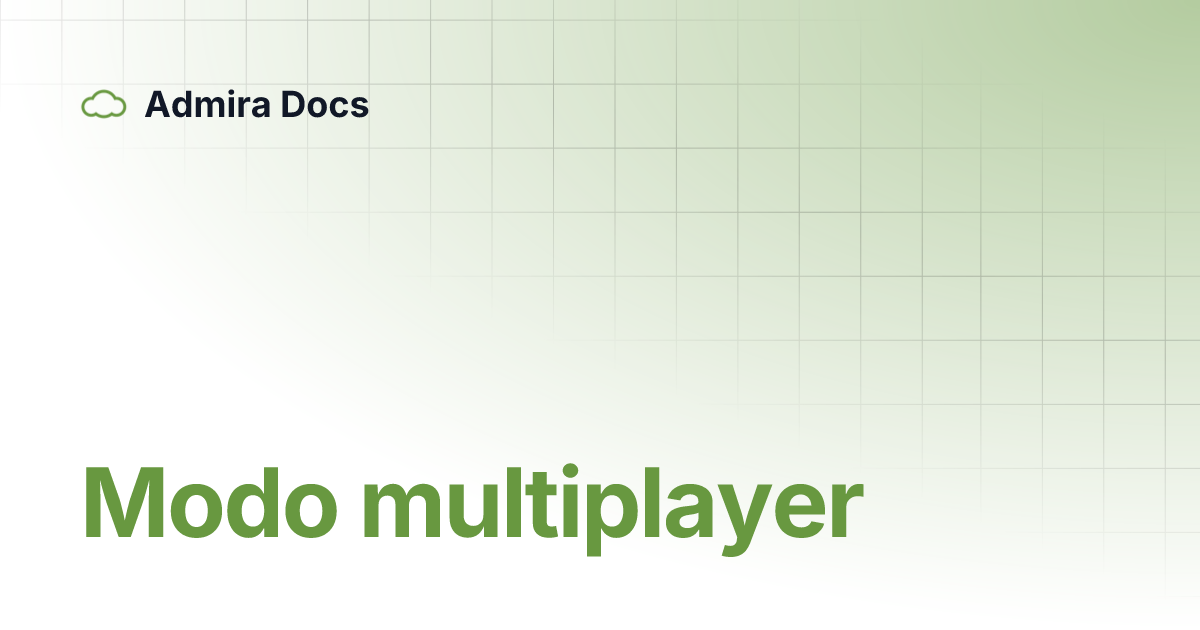 Modo multiplayer | Admira Docs
